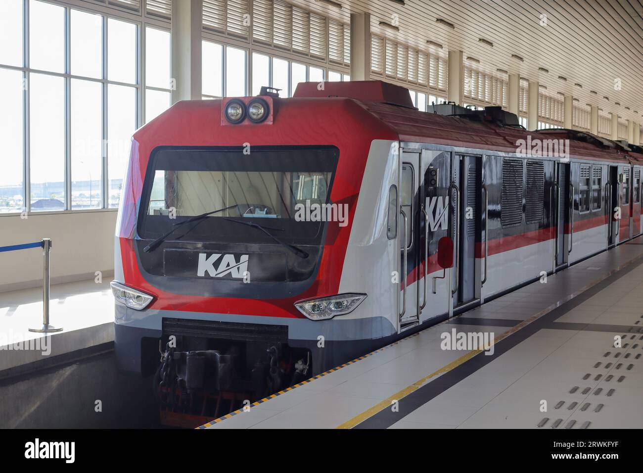 The YIA Airport Train, operated by PT Railink, offers a comfortable and ...