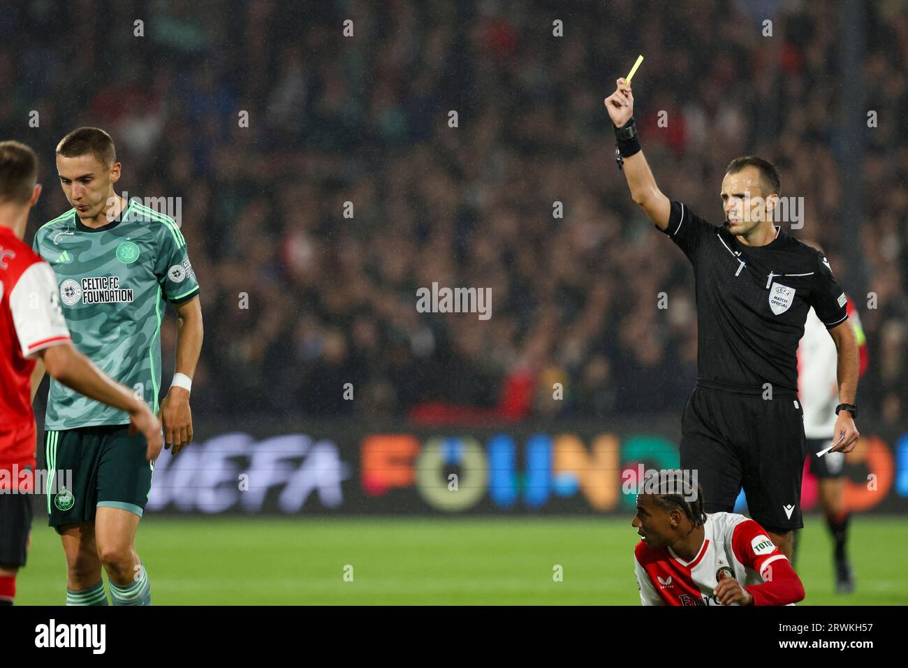 ROTTERDAM, NETHERLANDS - SEPTEMBER 19: Gustaf Lagerbielke (Celtic) gets ...