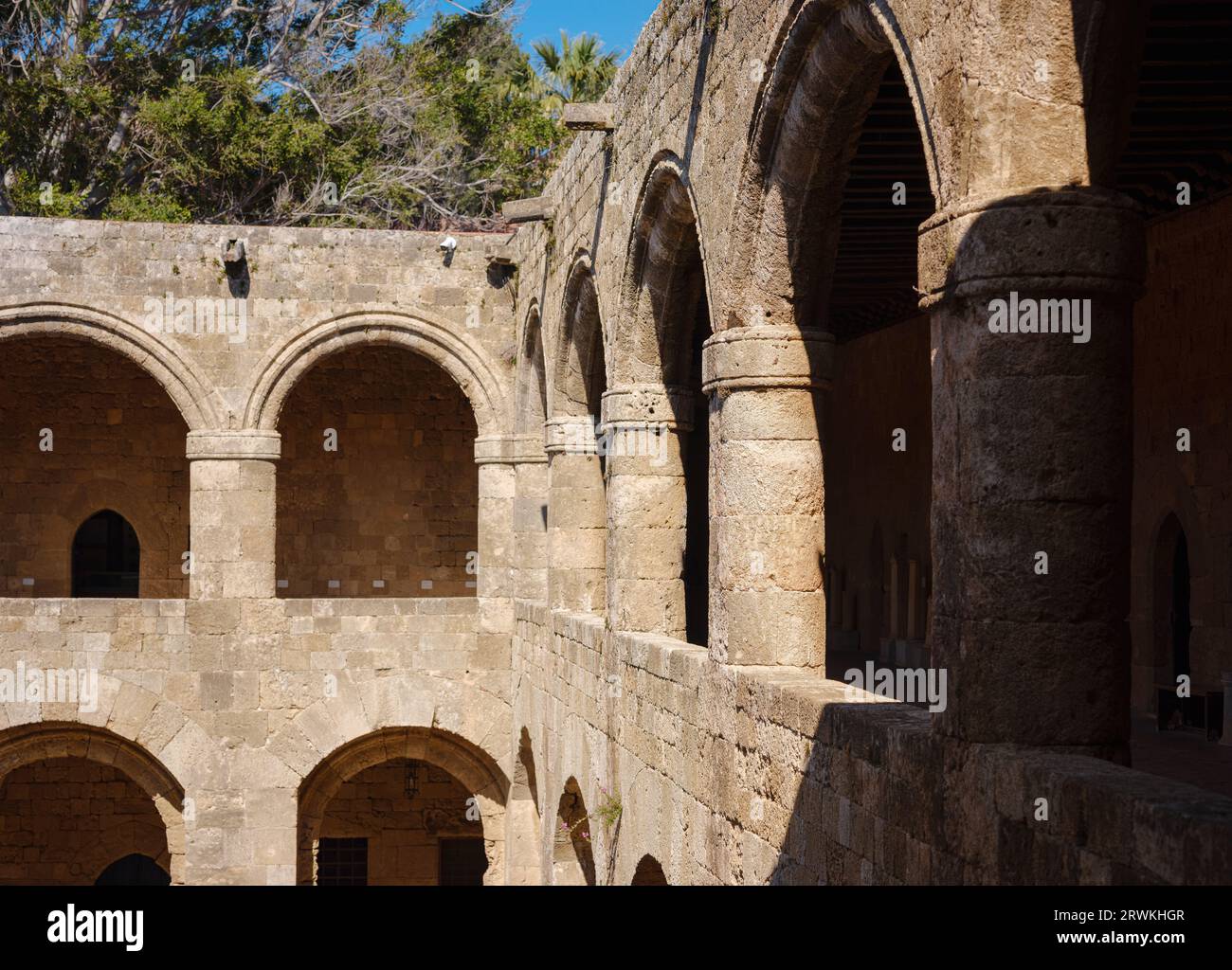 Rhodes, Greece - April 21, 2023: Ancient ruins in the Archeological ...