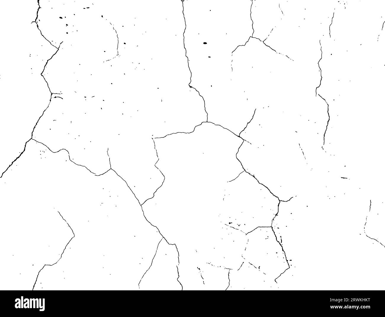 Black Realistic Cracks Isolated on White Background Stock Vector Image ...