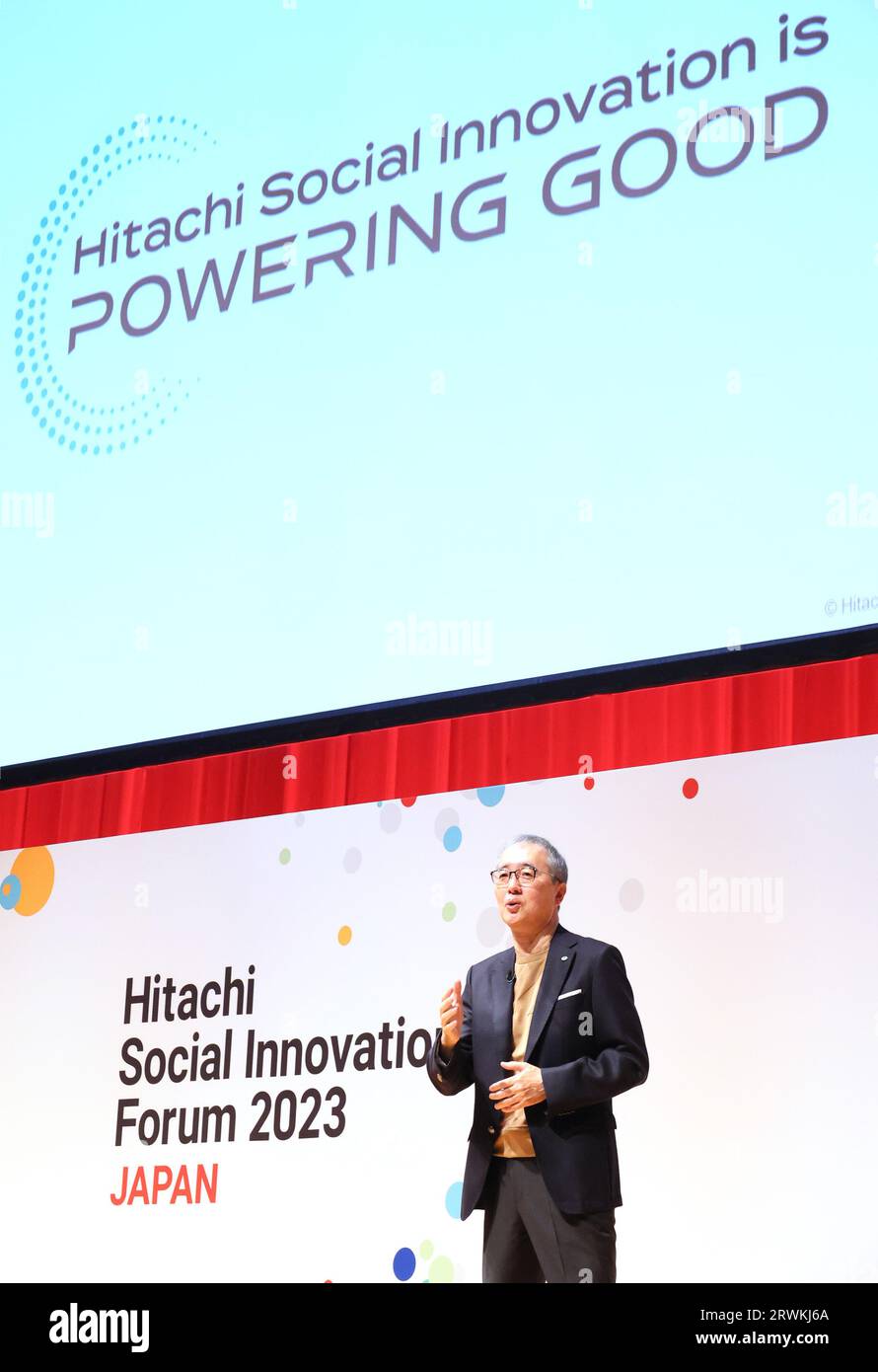 Tokyo, Japan. 20th Sep, 2023. Japan's electronics giant Hitachi ...