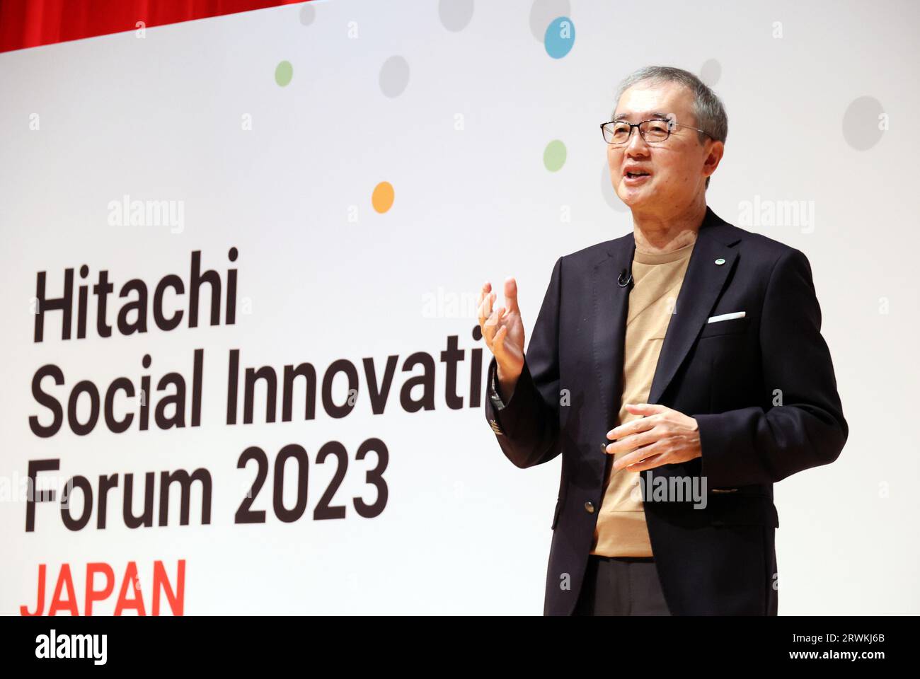 Tokyo, Japan. 20th Sep, 2023. Japan's electronics giant Hitachi ...