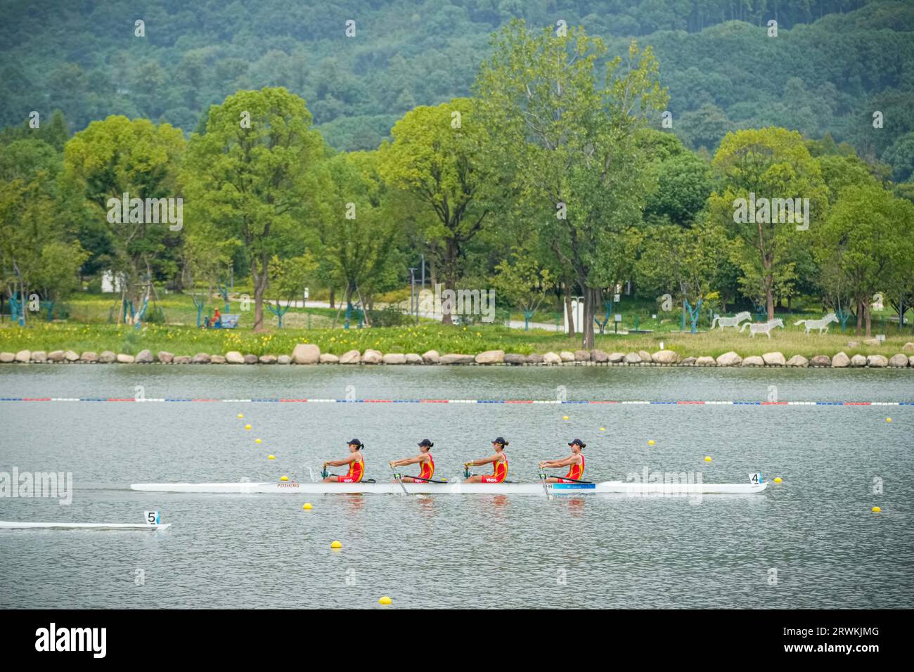 Hangzhou, China's Zhejiang Province. 20th Sep, 2023. Team China compete ...