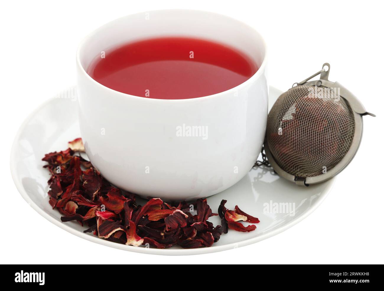 Roselle hibiscus sabdariffa plant flower hi-res stock photography and ...