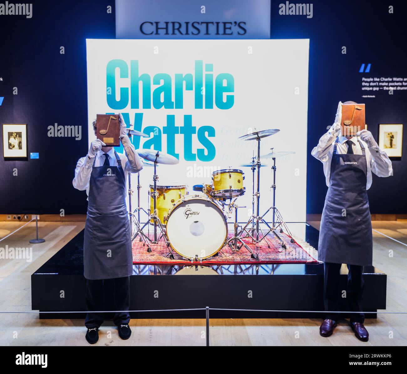 London, UK. 20th Sep, 2023. (estimate: £10,000-15,000).Drum kit that ...