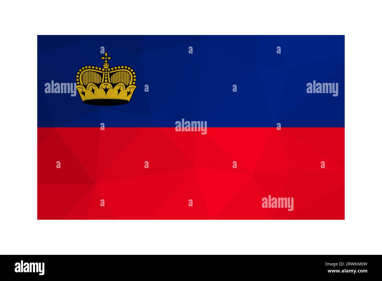 Vector isolated illustration. Official symbol of Liechtenstein ...