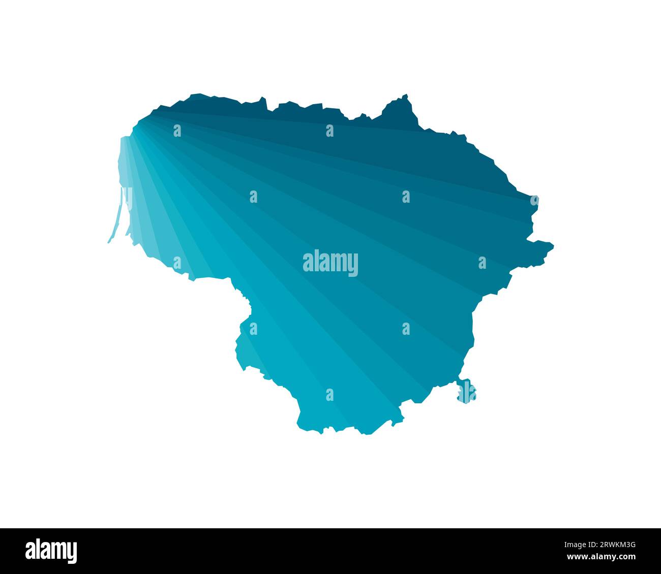 Vector isolated illustration icon with simplified blue silhouette of ...