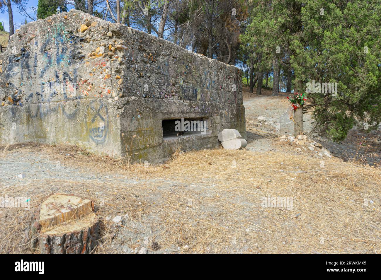 Madrid's historic bunker, remnants of the Spanish Civil War. A silent ...