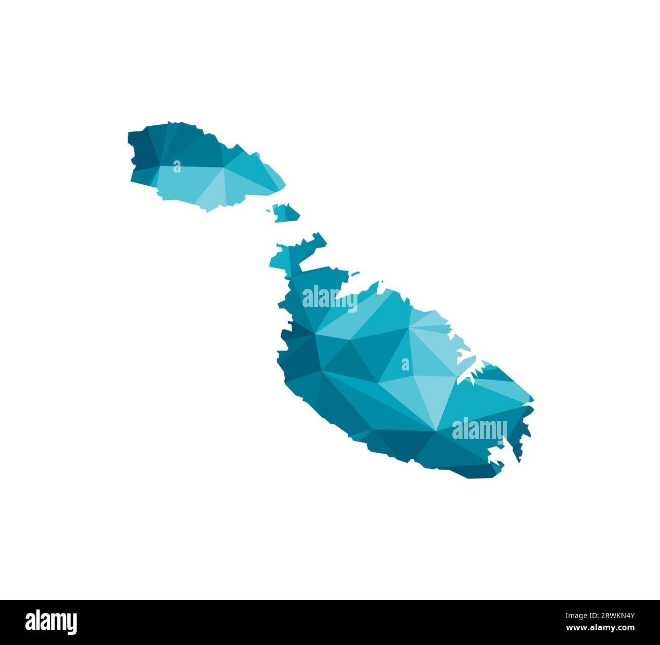 Map of malta vector vectors hi-res stock photography and images - Alamy