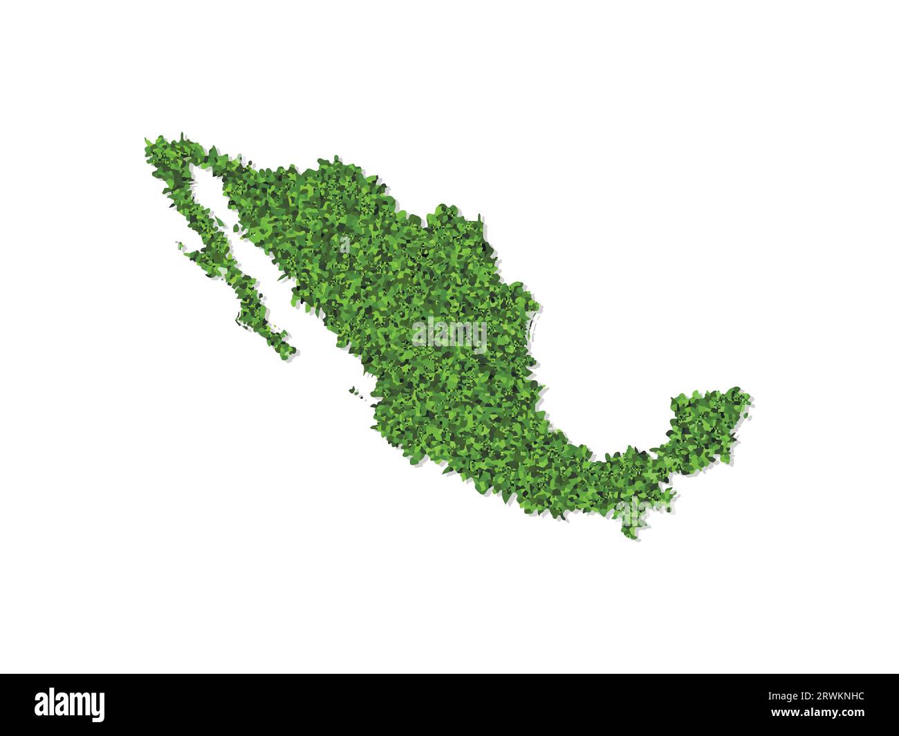 Vector isolated simplified illustration icon with green grassy ...