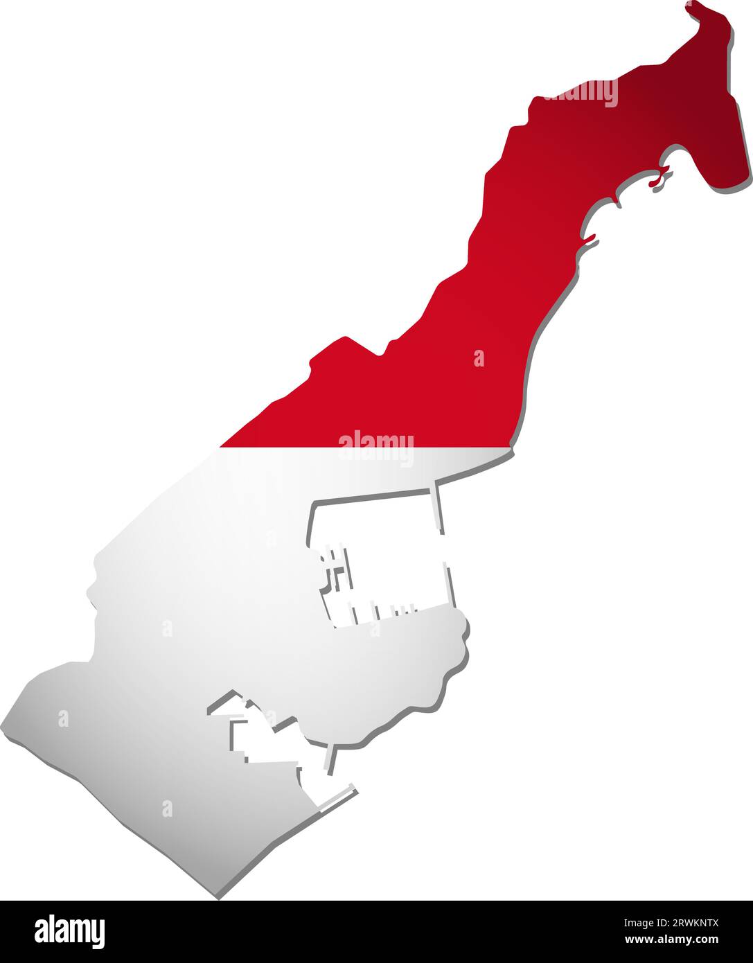 Flag map of monaco hi-res stock photography and images - Alamy