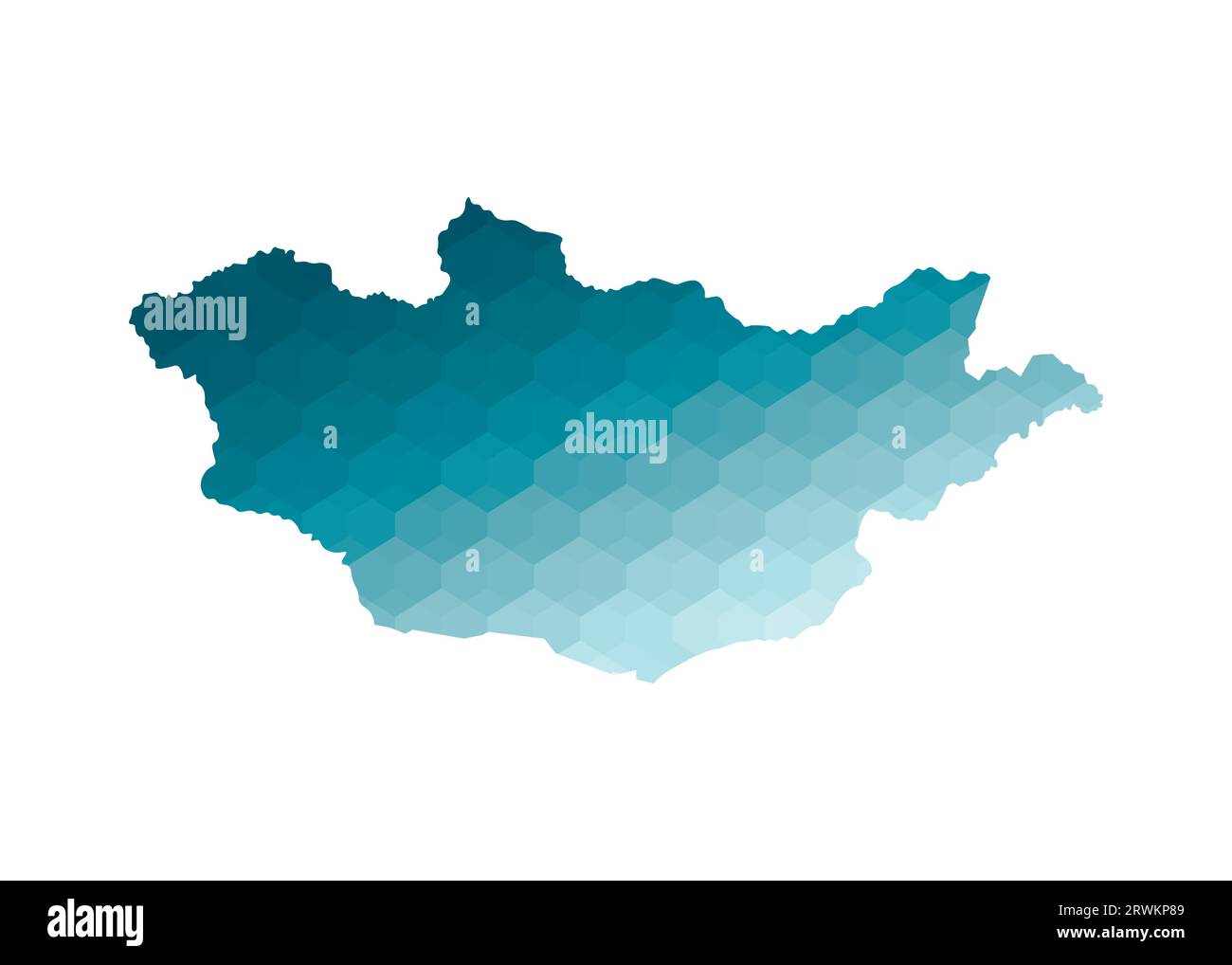 Vector isolated illustration icon with simplified blue silhouette of ...