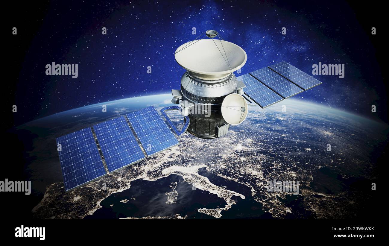 Communications satellite in orbit hi-res stock photography and images ...