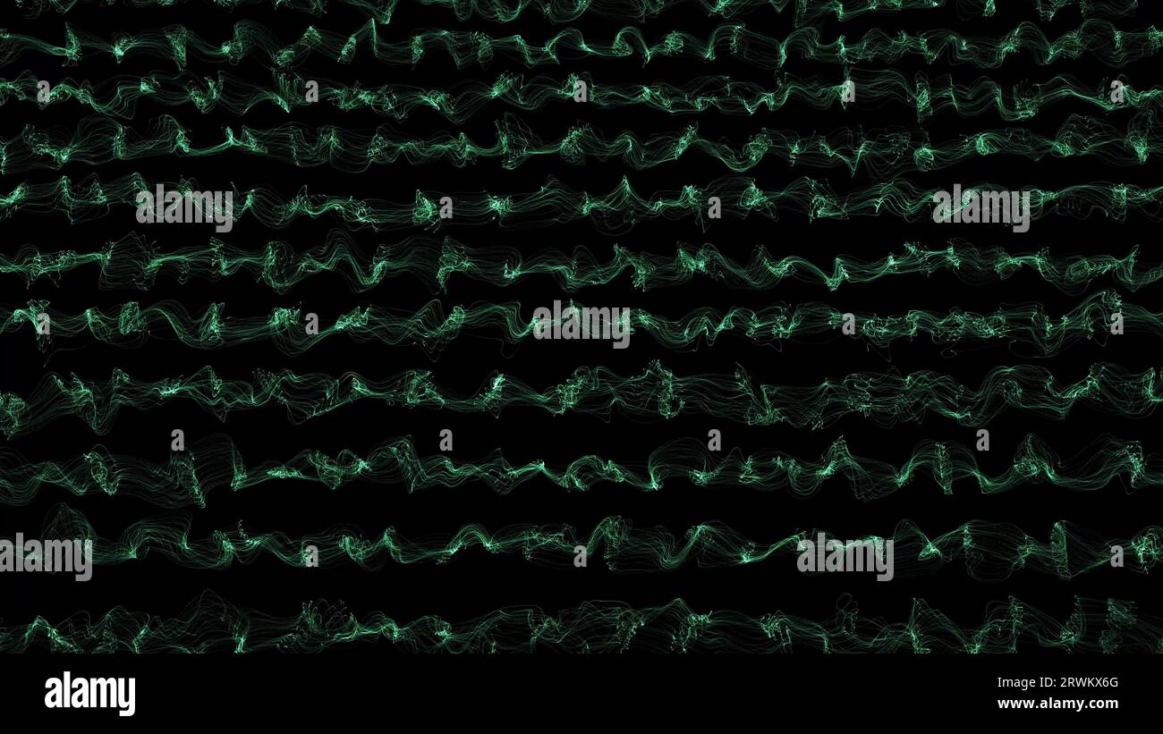 Multiple neon green turquoise intersecting lines, tech fibers motion ... Multiple neon green turquoise intersecting lines, tech fibers motion ...