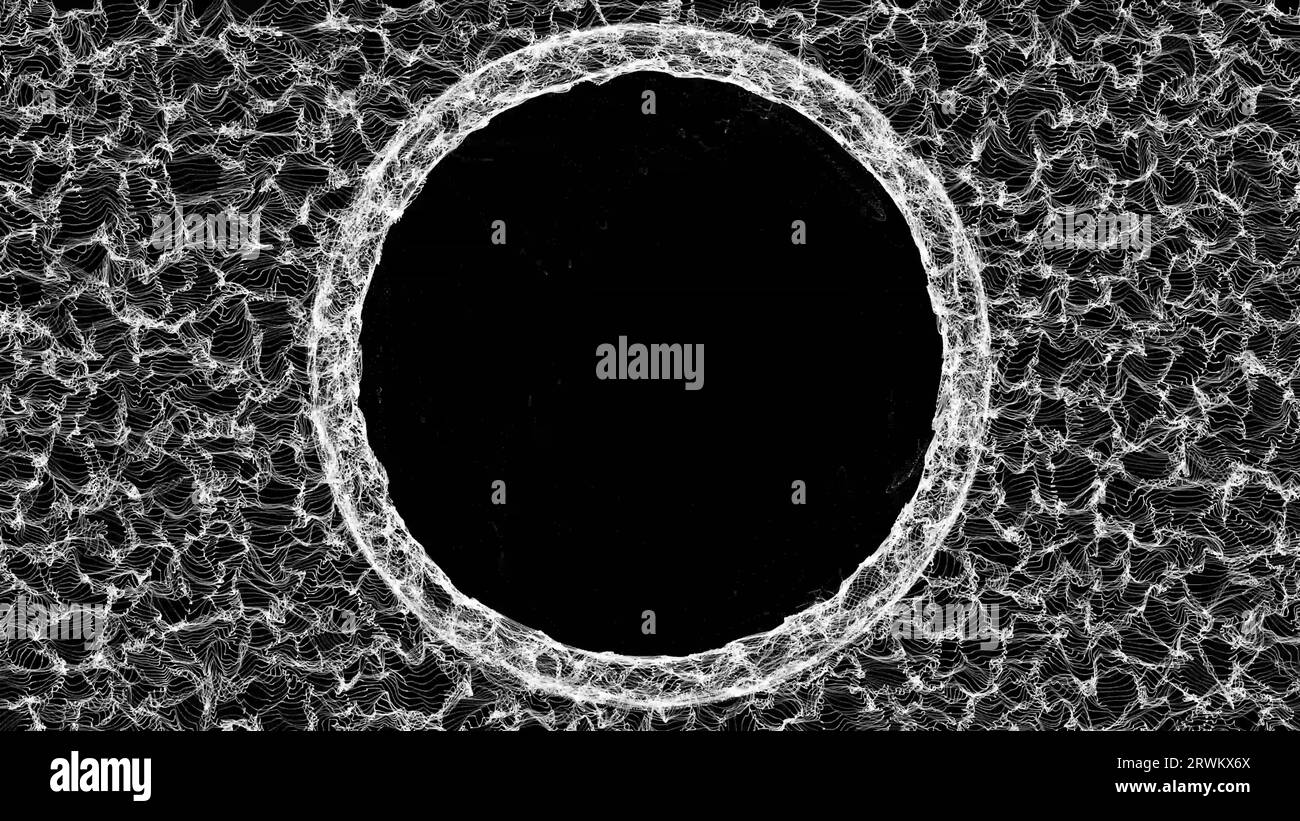 Realistic magic circle of thunder storm white lightnings. Magic and ...