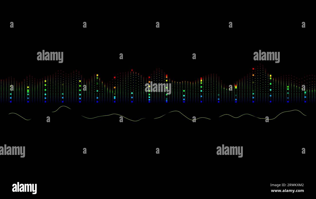 Futuristic sound wave diagram technology background, music technology ...