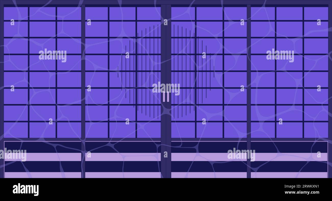 Ripples water on shoji screens 2D cartoon background Stock Vector Image ...