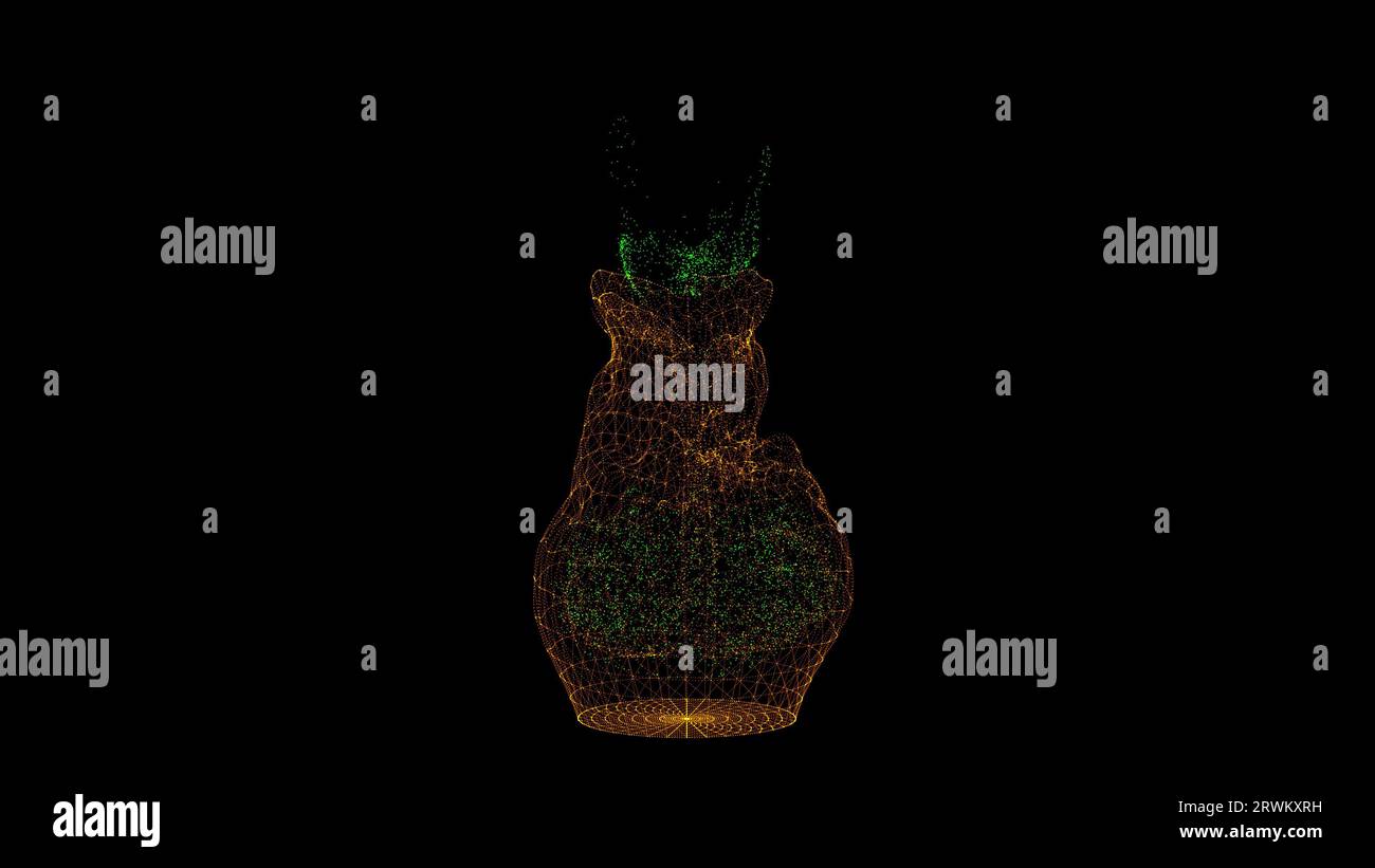 The ball falls on the cylinder and mix in a turbulent stream of ...