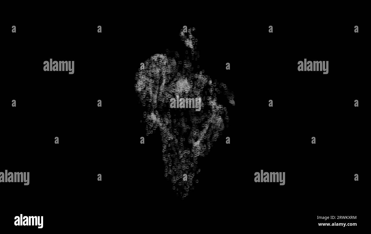 Falling into water and bubbles. Splash and bubbles from falling into ...