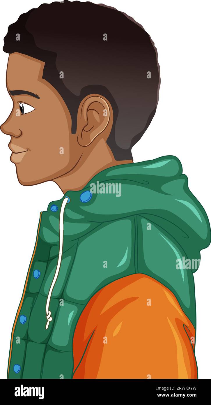 Side of man cartoon illustration Stock Vector Image & Art - Alamy
