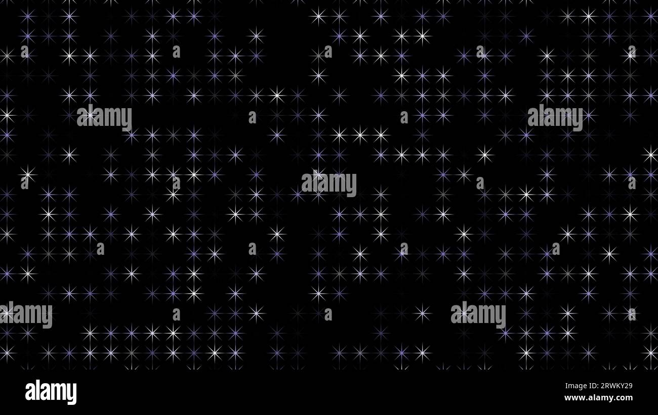 Multicolored stars flashing on a black background. Abstract festive ...