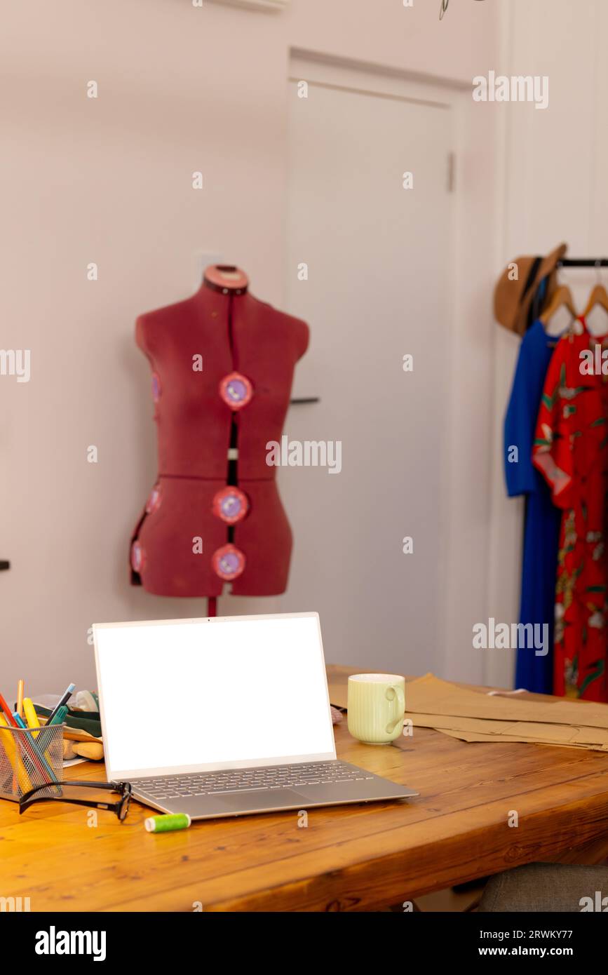 Fashion design studio with laptop hi-res stock photography and images ...