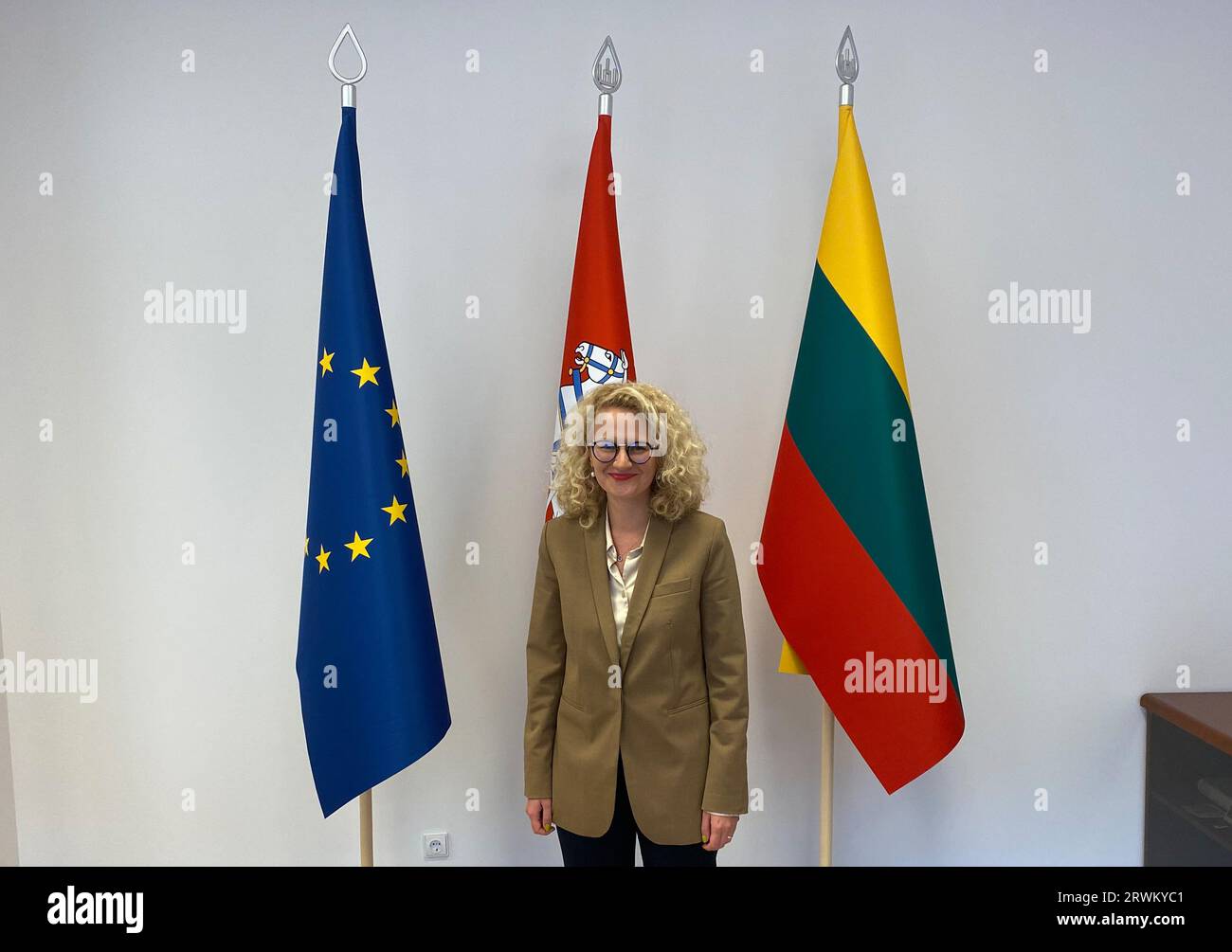 Vilnius, Lithuania. 19th Sep, 2023. Ausrine Armonaite, Minister of ...