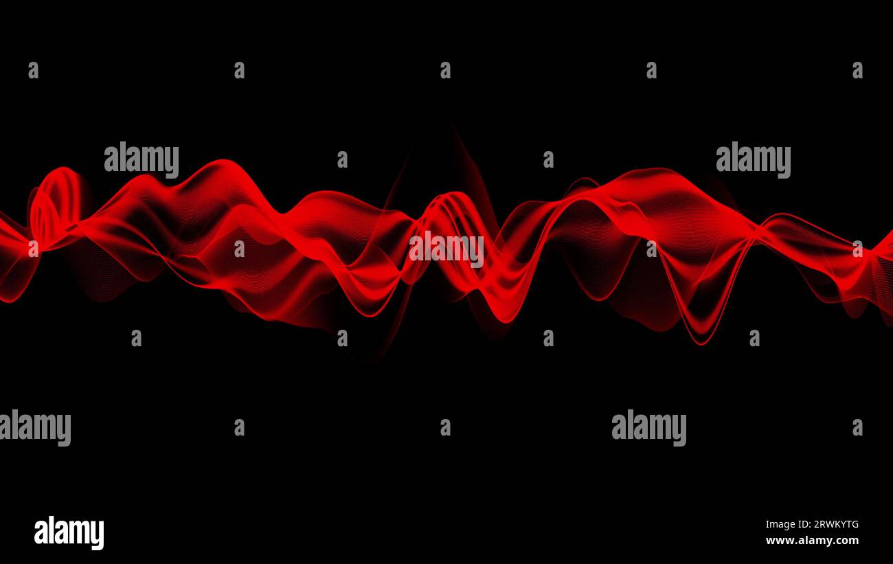 Dynamic energy stream. Abstract wave energy background. Fractal light ...