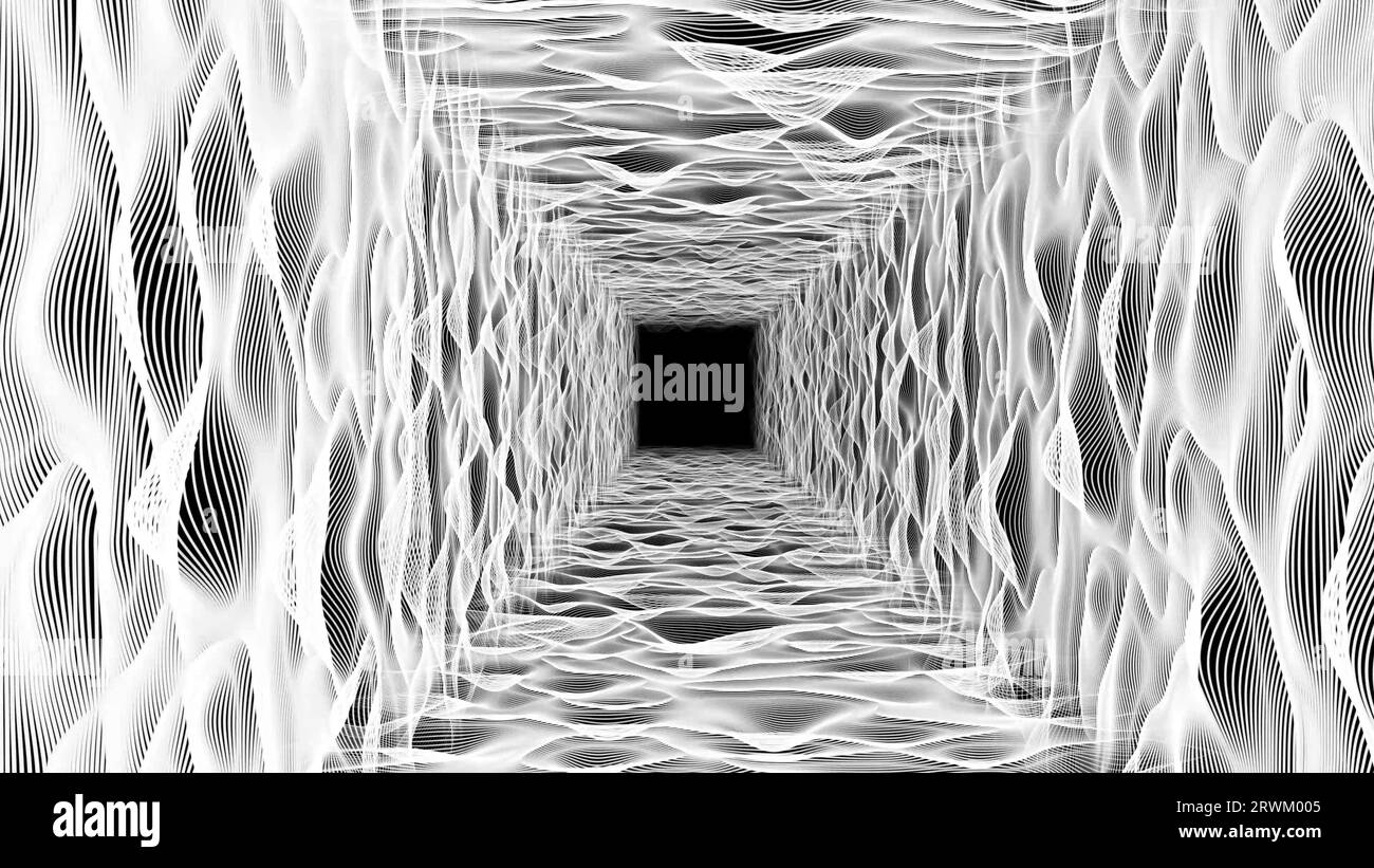 High speed flying lines. Sci-fi digital electric move of dynamic ...