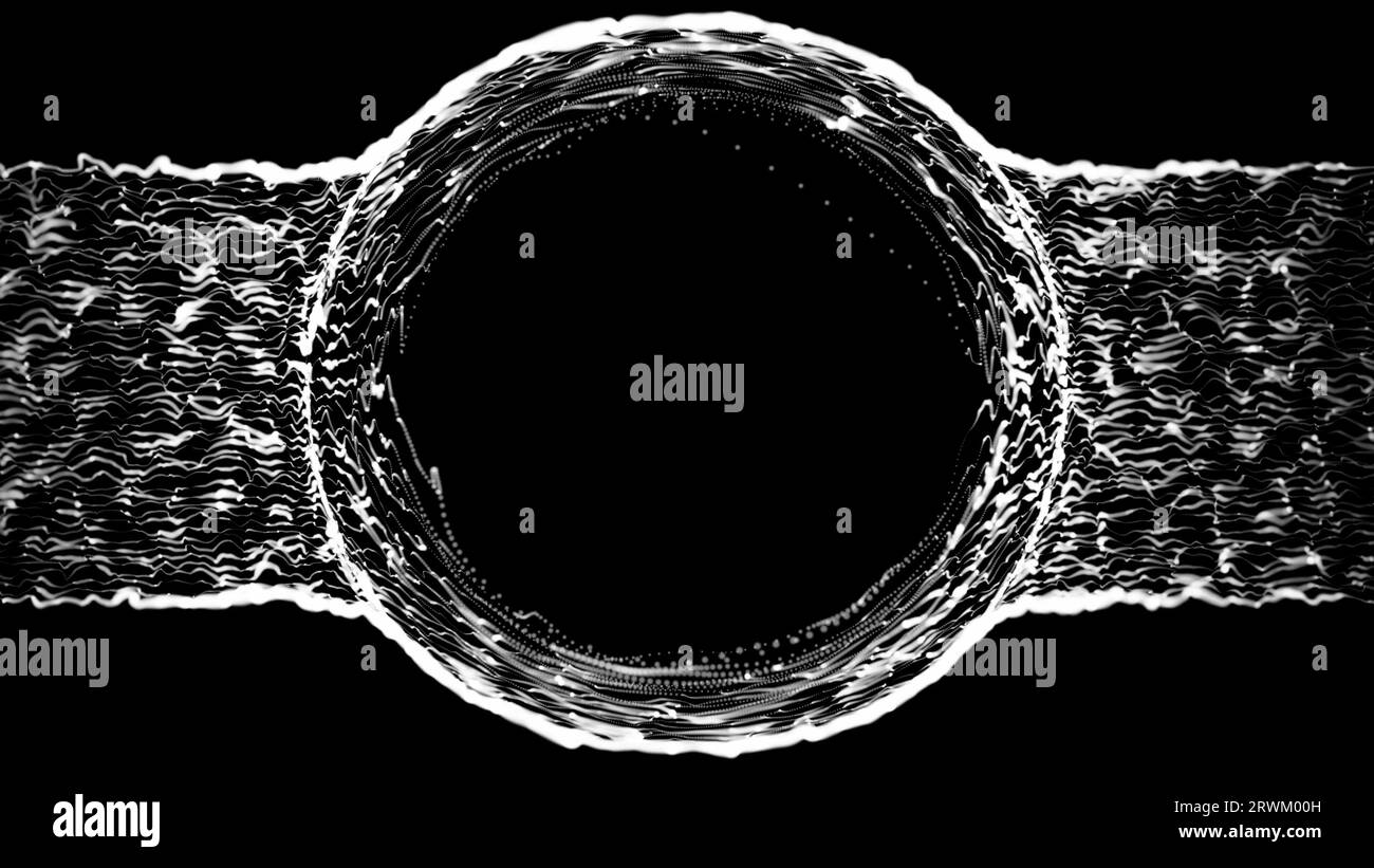 Abstract 3D Futuristic Glowing Plasma ball or globe. Abstract ...
