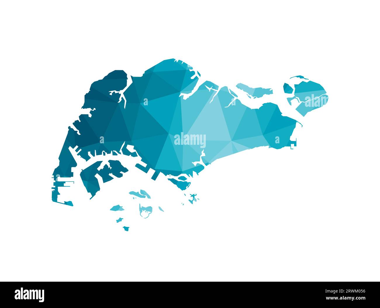 Vector isolated illustration icon with simplified blue silhouette of ...