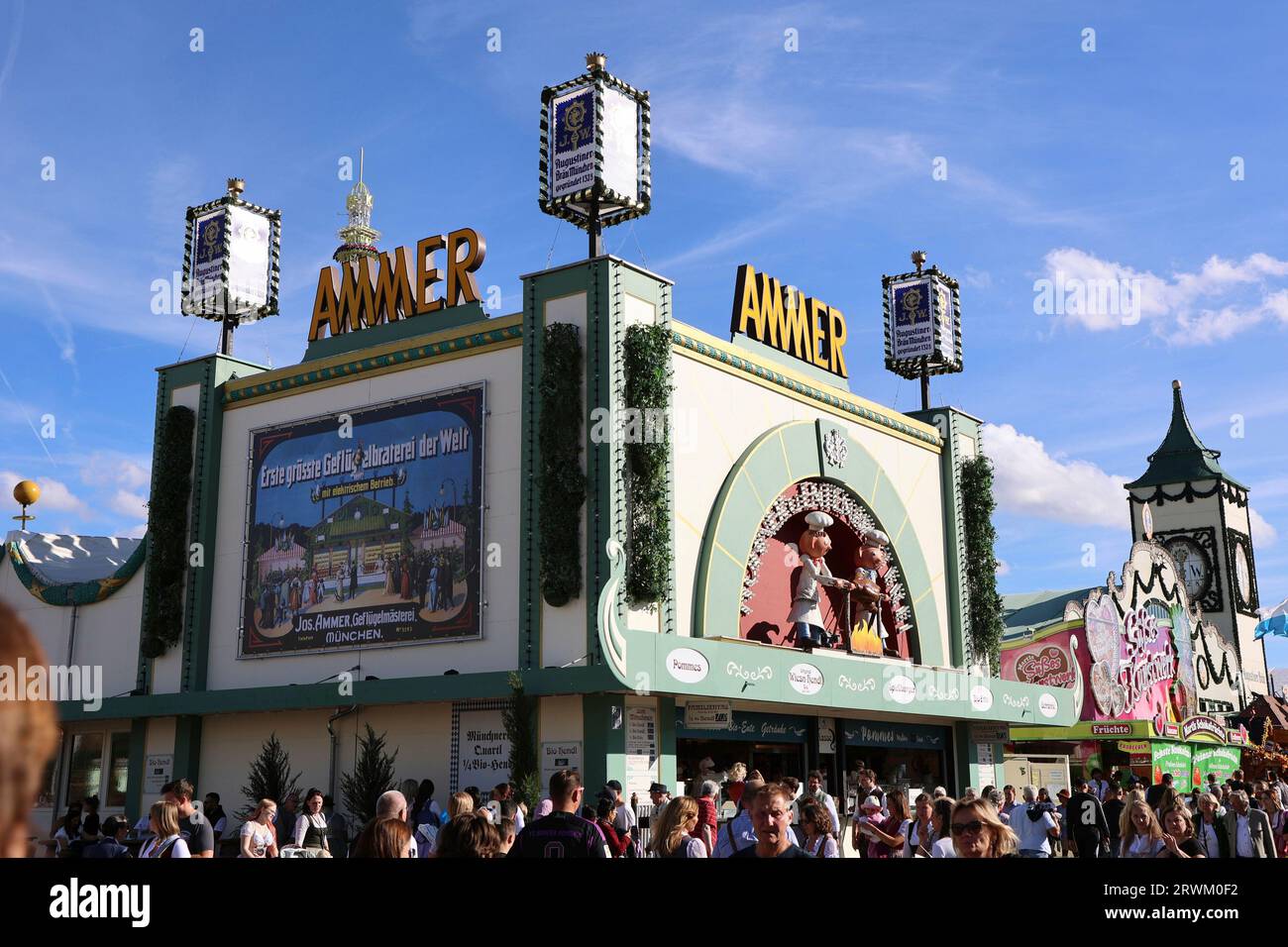 Hier der blick auf das ammer wiesnzelt hi-res stock photography and ...