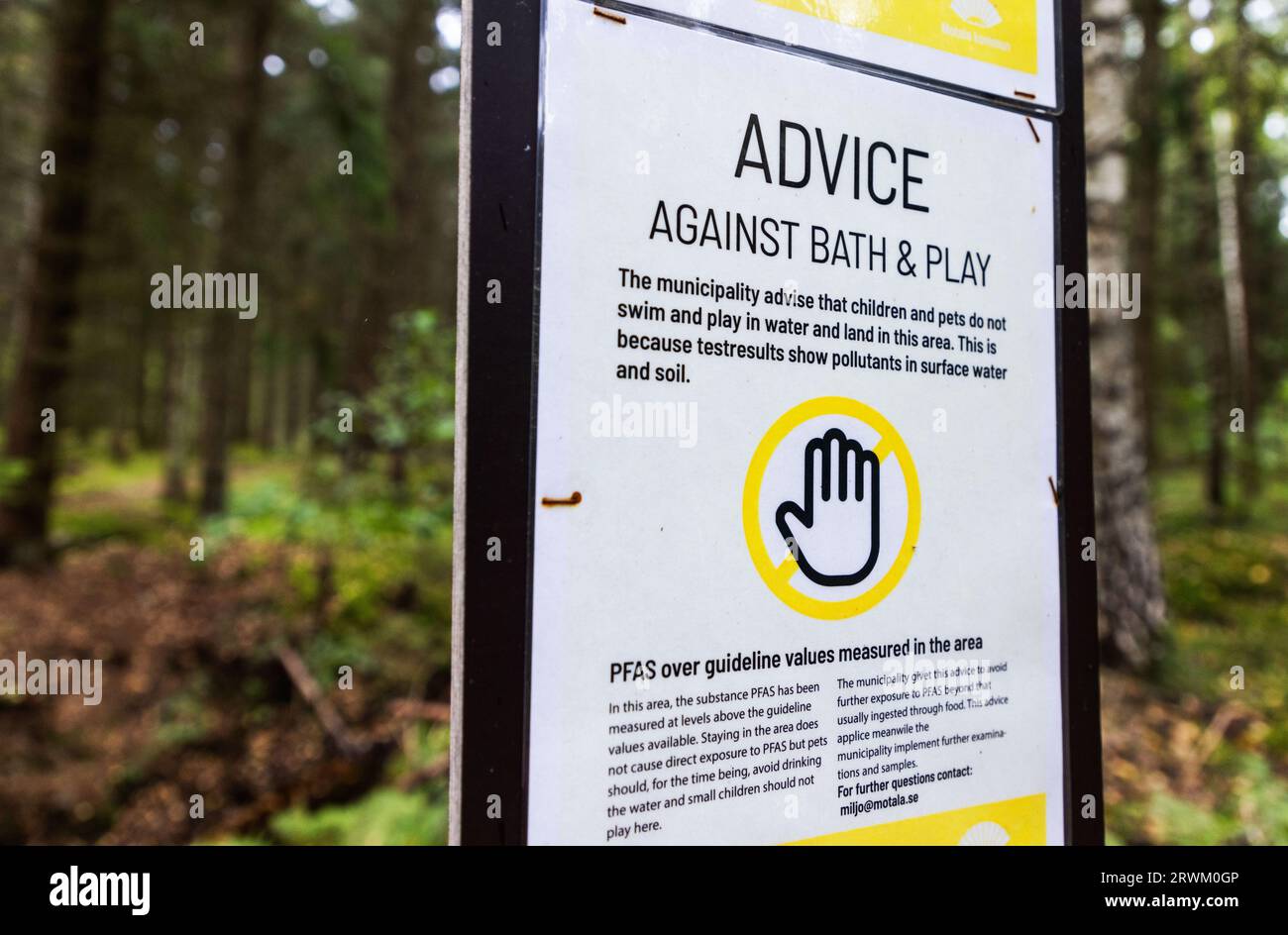 Pfas signs hi-res stock photography and images - Alamy