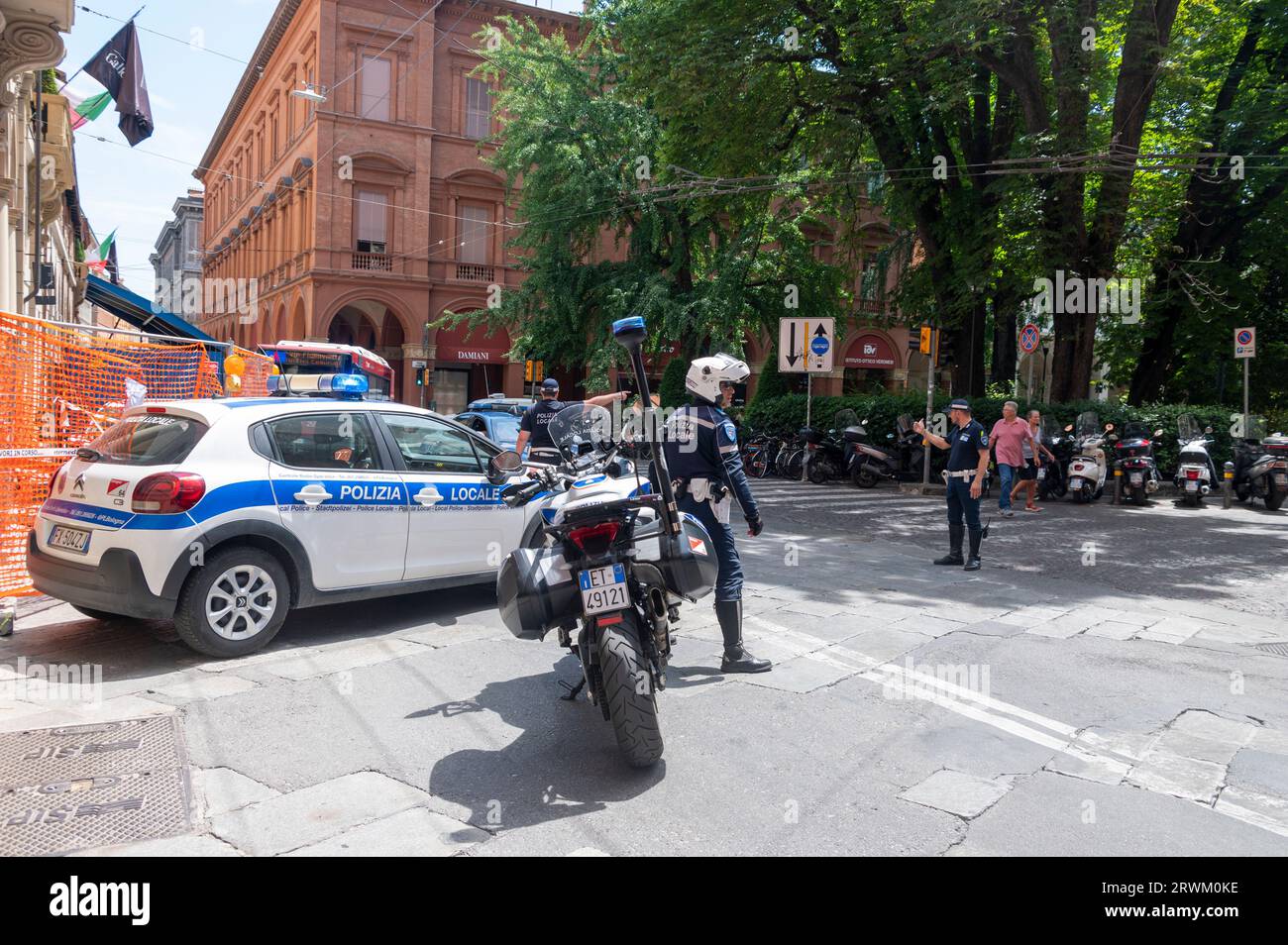 Bologna police car hi-res stock photography and images - Alamy