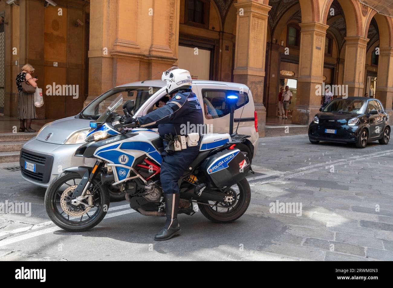 Bologna police motorcyclist hi-res stock photography and images - Alamy