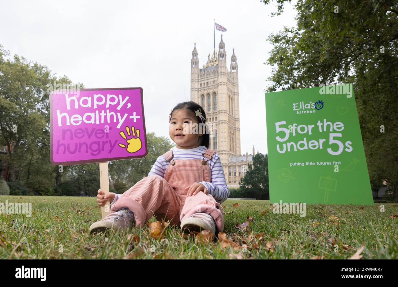 EDITORIAL USE ONLY Ruby Tang (4) outside of Parliament launching the ...