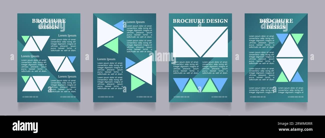 Medical business development strategies blank brochure layout design ...
