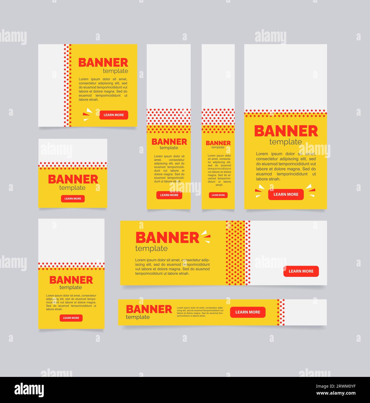Product purchase web banner design template Stock Vector Image & Art ...