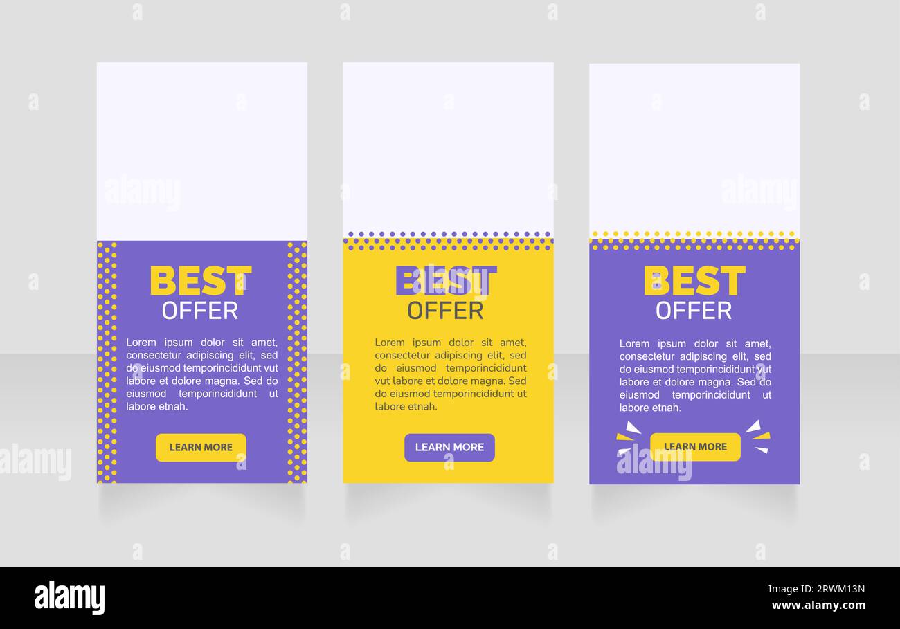 Template vertical web banner place hi-res stock photography and images ...