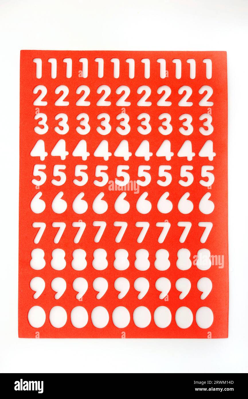 Numbers from zero to nine hi-res stock photography and images - Alamy