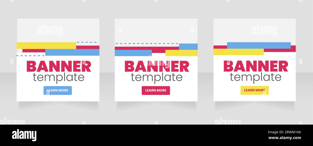 Discount coupon square web banner design template Stock Vector Image ...