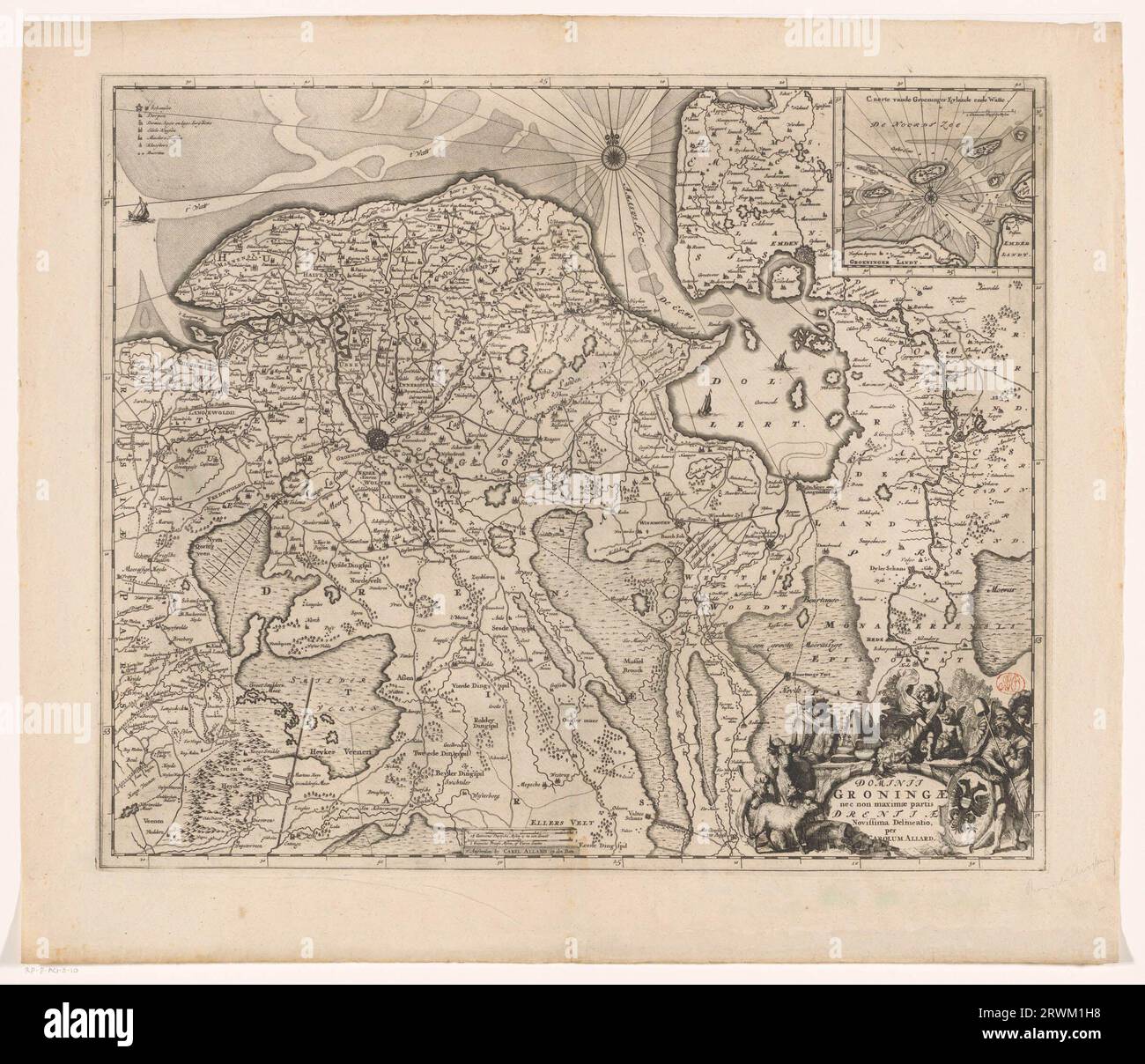 Groningen province map hi-res stock photography and images - Alamy