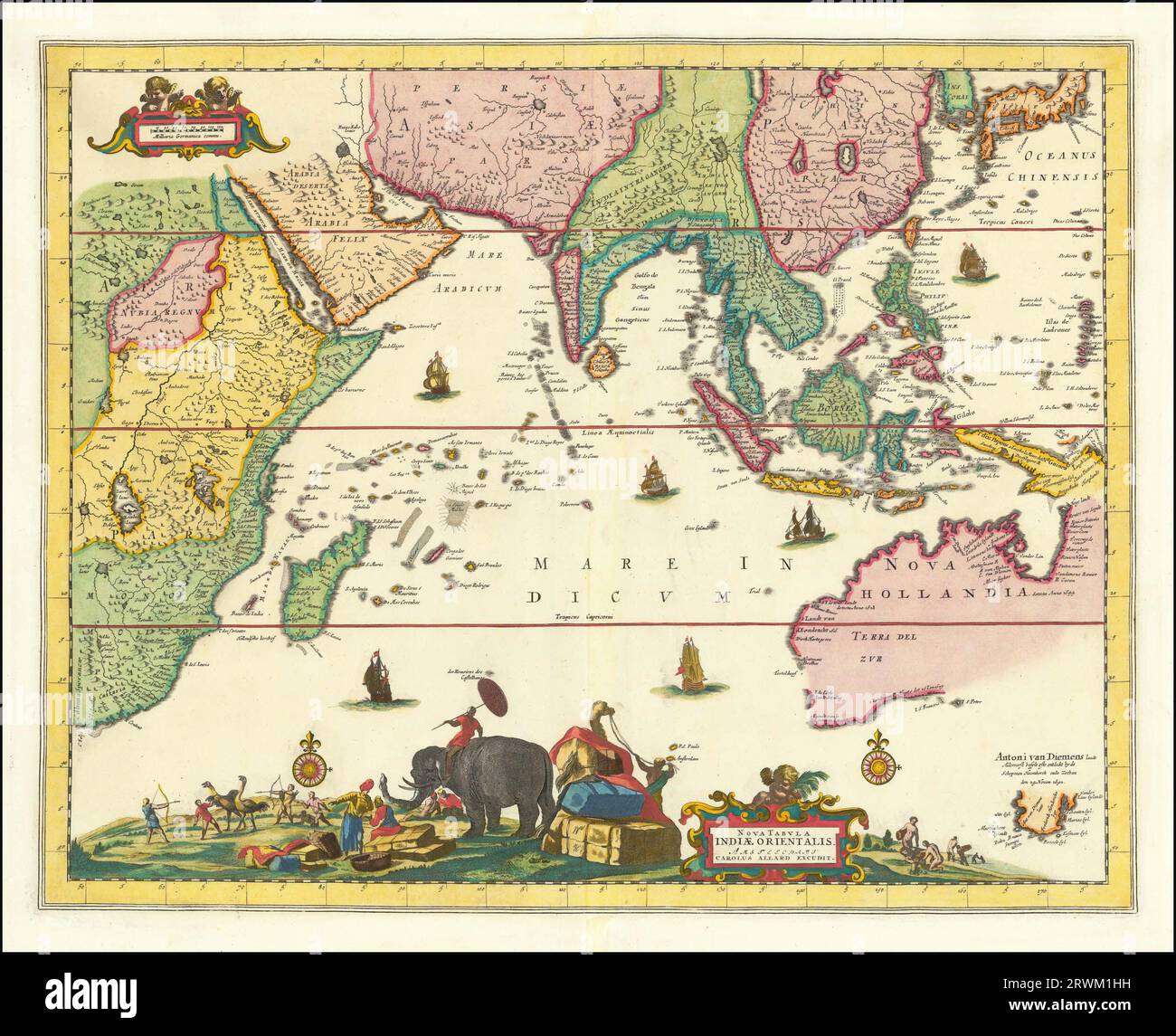 17th indian map hi-res stock photography and images - Alamy