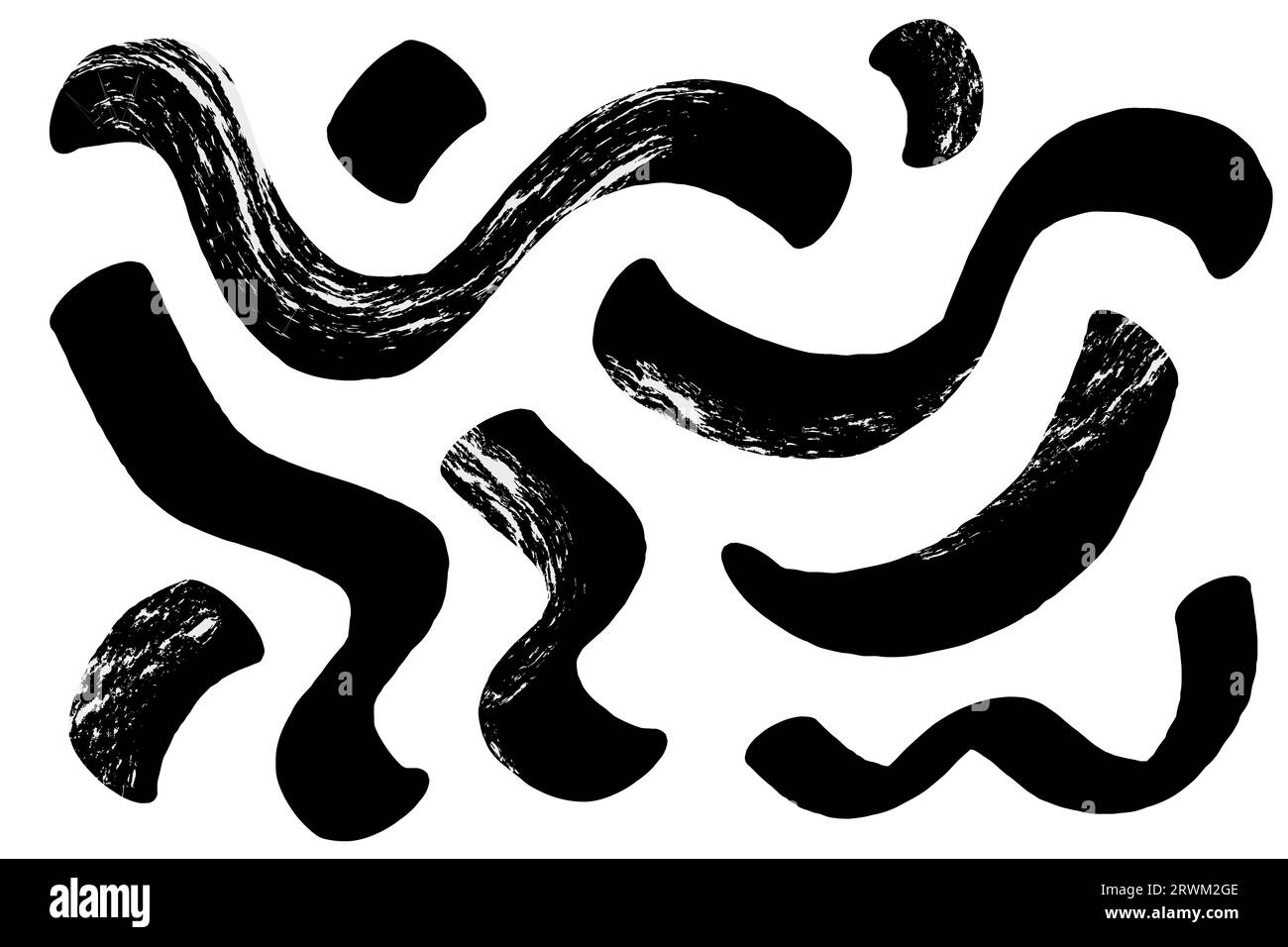 Wavy seamless cute squiggle Black and White Stock Photos & Images - Alamy