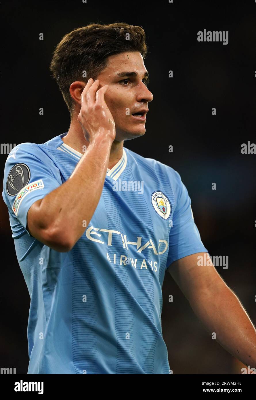 Manchester City's Julian Alvarez during the UEFA Champions League Group ...