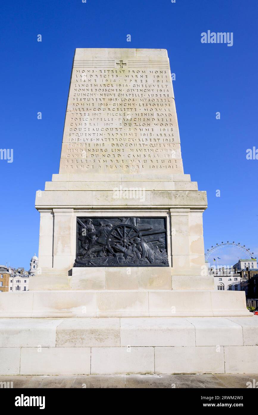 London, UK. The Guards Divisional Memorial (Harold Charlton Bradshaw ...