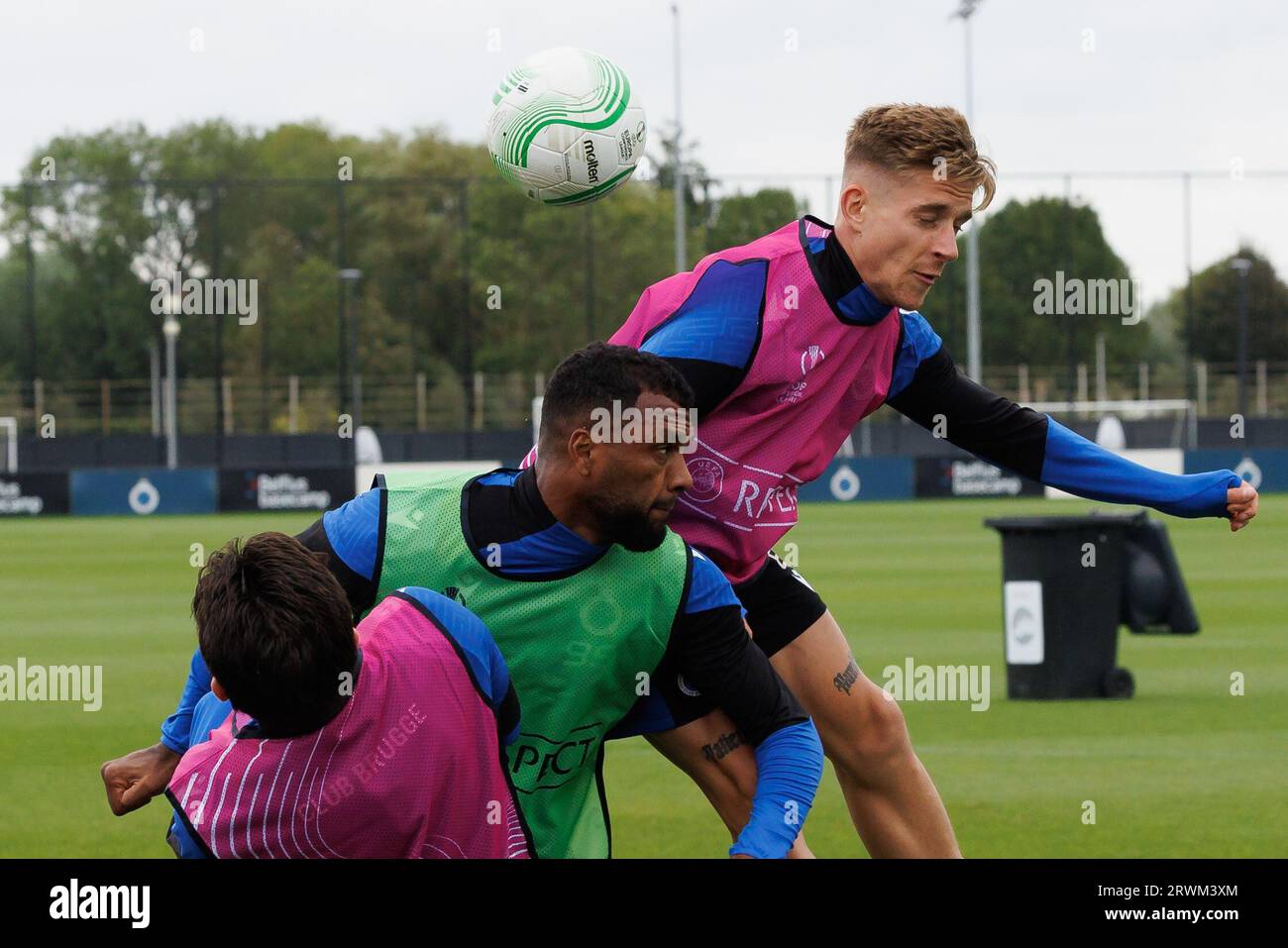 Knokke Heist, Spain. 20th Sep, 2023. Club's Michal Skoras, Club's Igor ...