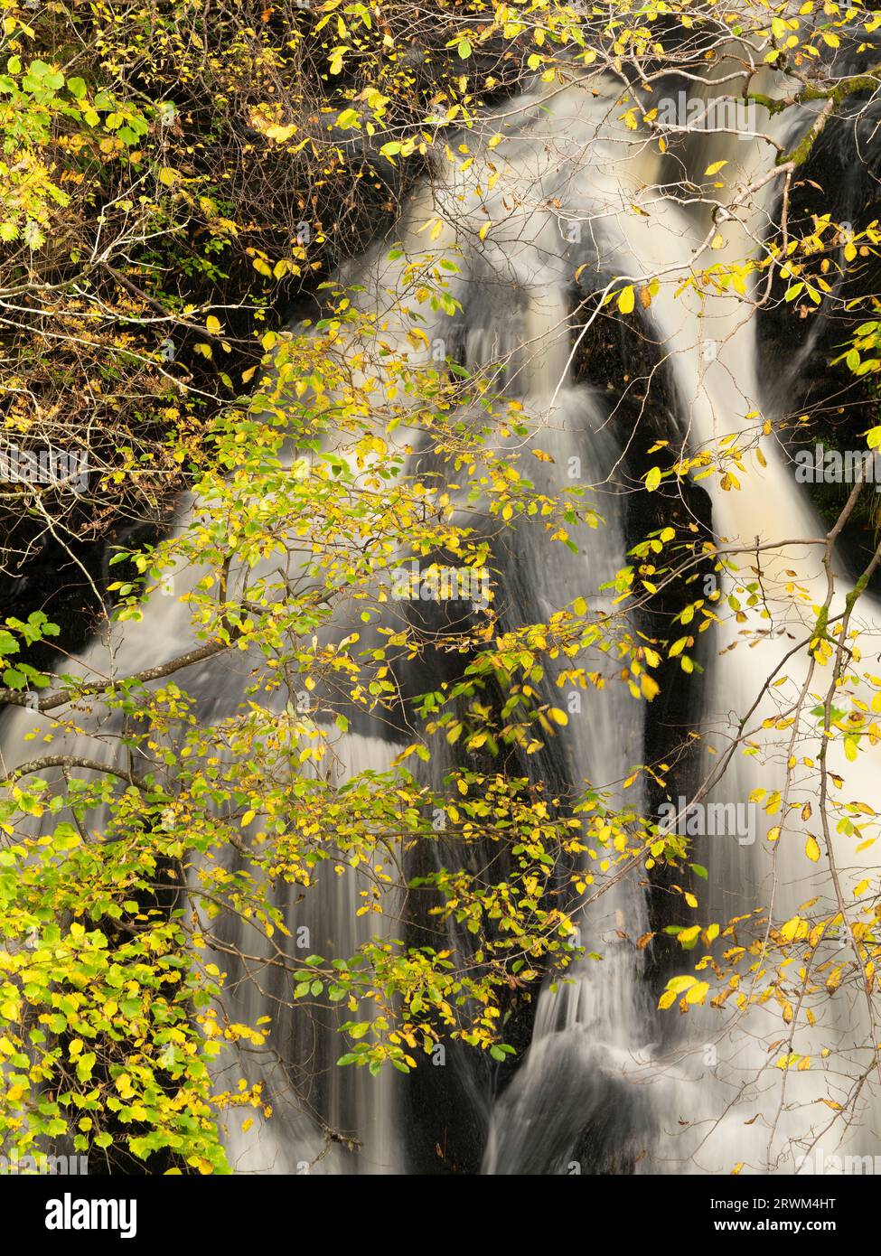 The Black Spout Waterfall, Edradour Burn, Pitlochry, Perthshire ...