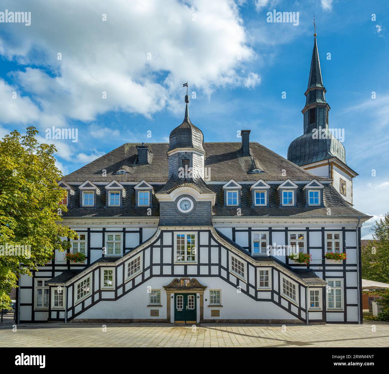 North rhine westphalia steeple tower town halls town hall travel ...