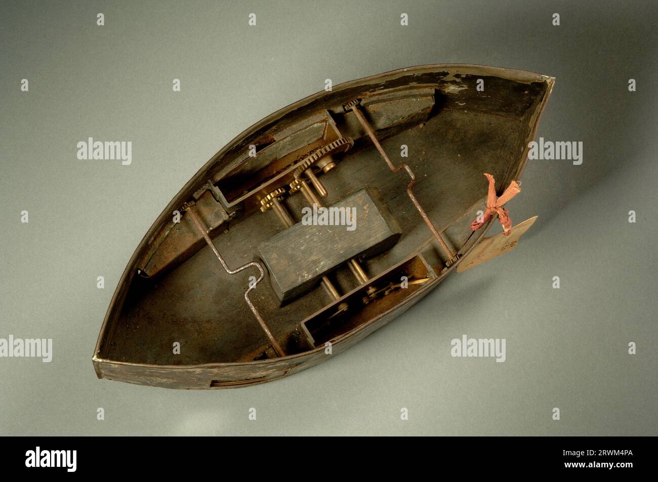 Patent model. Vessel propulsion system, Eckhardt, 1876, patent no ...